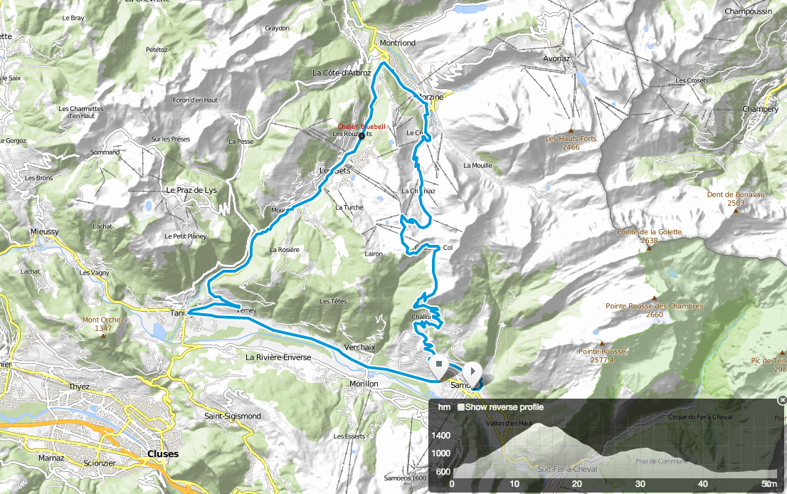 Map col du joux plane